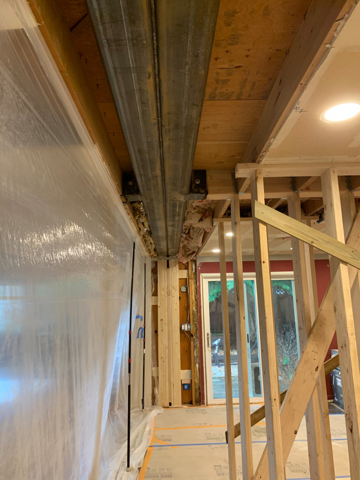 BELLEVUE BEARING WALL REMOVAL - STEEL FLUSH BEAM - Sous-sol - Seattle ...