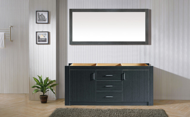 Tavian 60" Cabinet Only in Grey - Transitional - Bathroom Vanities And ...