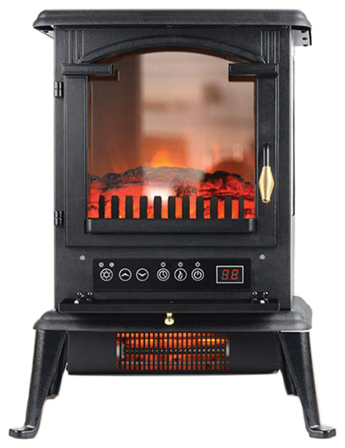3 Sided Flame View Infrared Heater Stove - Space Heaters - by Almo ...