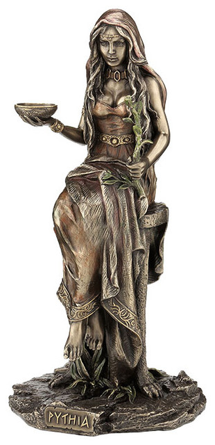 Pythia, The Oricle of Delphi At The Temple of Apollo, Myth and Legend ...