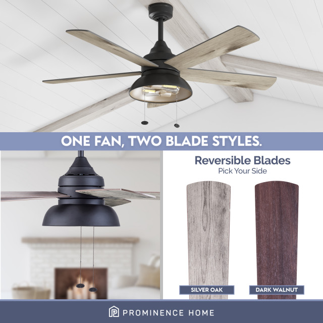 Prominence Home Brightondale Indoor Outdoor Ceiling Fan, 52 inch ...
