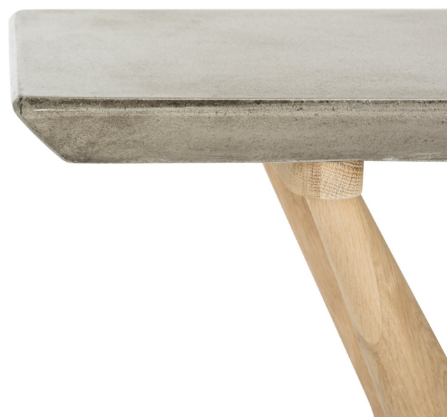 Modern Console Table, Indoor Outdoor Use With Natural Wooden Legs ...