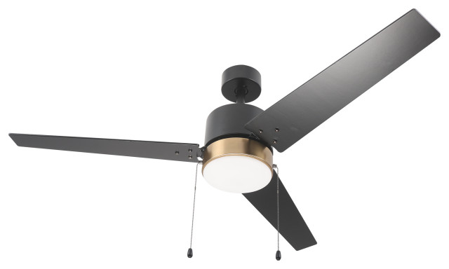 52" Ceiling Fan With Pull Chains Light Kit Work With Stable and Silent ...