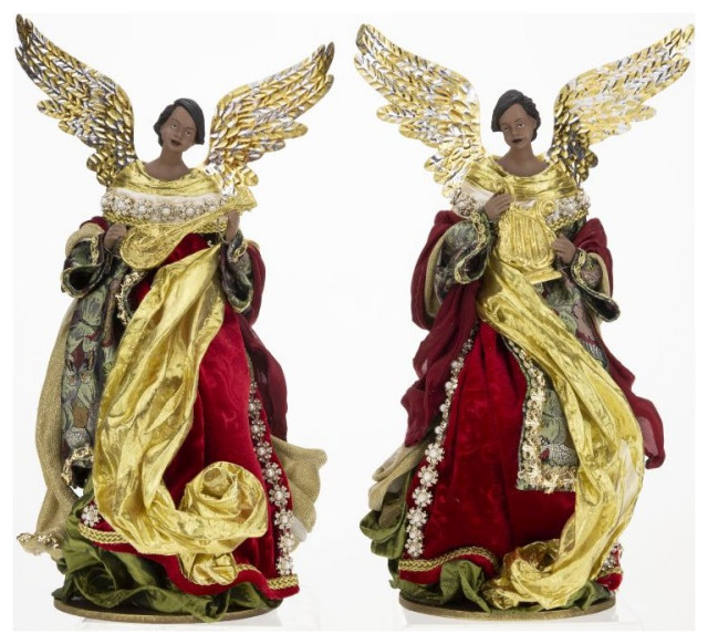 Mark Roberts Christmas 2021 African-American Standing Angel 18'', Set ...
