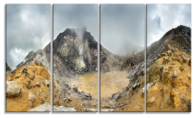 "Volcano Panorama With Dramatic Sky" Metal Wall Art, 48"x28 ...