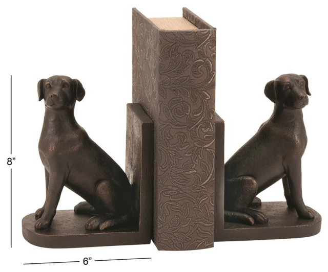 Brown Polystone Farm House Bookends - Contemporary - Bookends - by ...