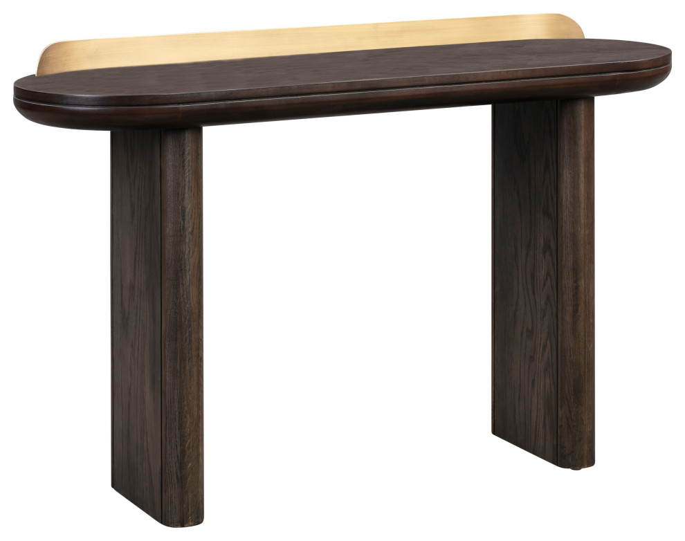 Braden Brown Desk/Console Table - Brown - Transitional - Console Tables ...