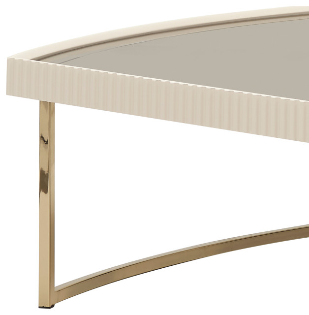 Lisbon Cocktail Table, Silken Matte Cream - Contemporary - Coffee ...