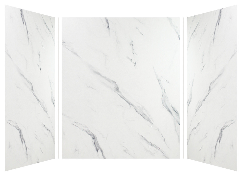 Transolid Expressions Shower Wall Kit, 60"x60"x72" - Contemporary ...