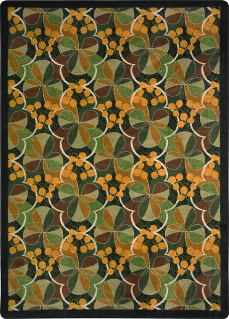 Kaleidoscope Rug, Shamrock, 5'4"x7'8" - Contemporary - Area Rugs - by ...