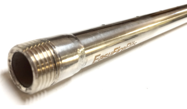 Single Linear Log Lighter Burner 316 Stainless Steel, 6" - Contemporary ...