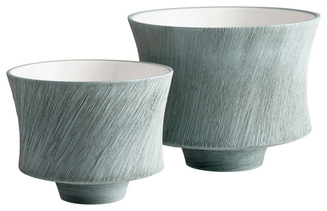 Cyan Design Small Selena Slab Planter in Oyster Blue, 6.000 - Farmhouse ...