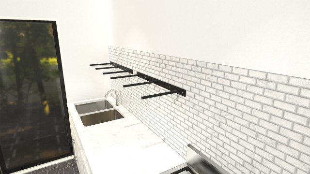 Free Floating Shelf Bracket Round Peg, 9-Jan - Modern - Brackets - by ...