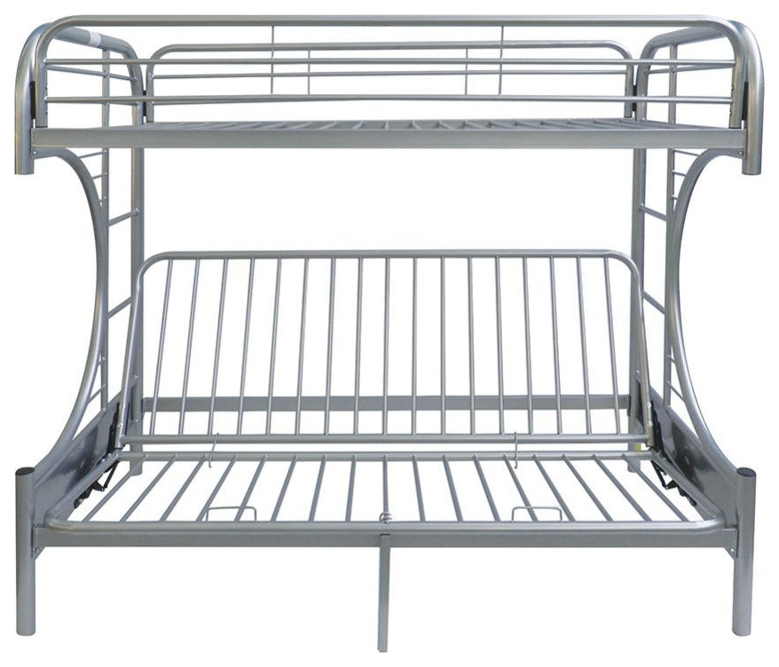 Acme Eclipse Twin XL/Queen/Futon Bunk Bed Silver - Transitional - Bunk ...