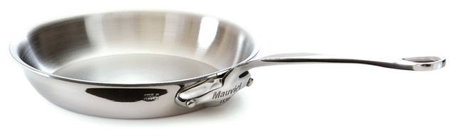 Mauviel M'Cook Round Stainless Steel Frying Pan, 11.8 Inch ...