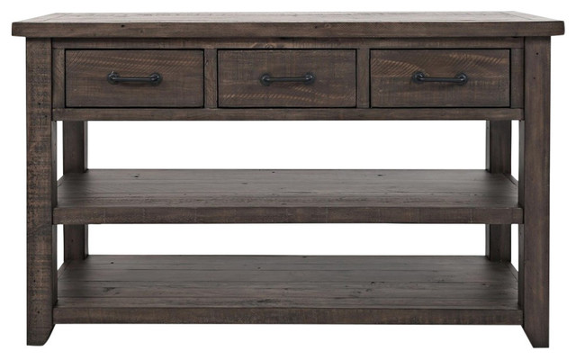 Madison County Harris 3 Drawer Console, Barnwood - Rustic - Console ...