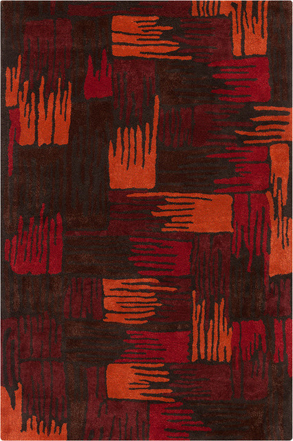 Chandra Int Int30059 Rug, Red/Orange/Brown/Black, 7'8"x10'5 ...