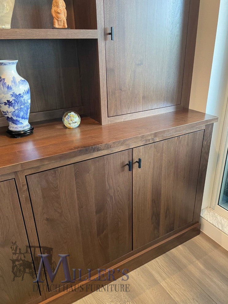 Modern Walnut Entertainment Unit - Midcentury - Games Room - Tampa - by ...