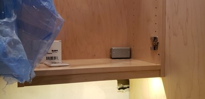 What to do with Under Cabinet Electric-strip Junction box