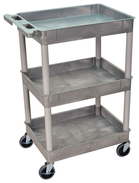 Luxor 3-Shelf Tub Cart - Contemporary - Utility Carts - by VirVentures ...