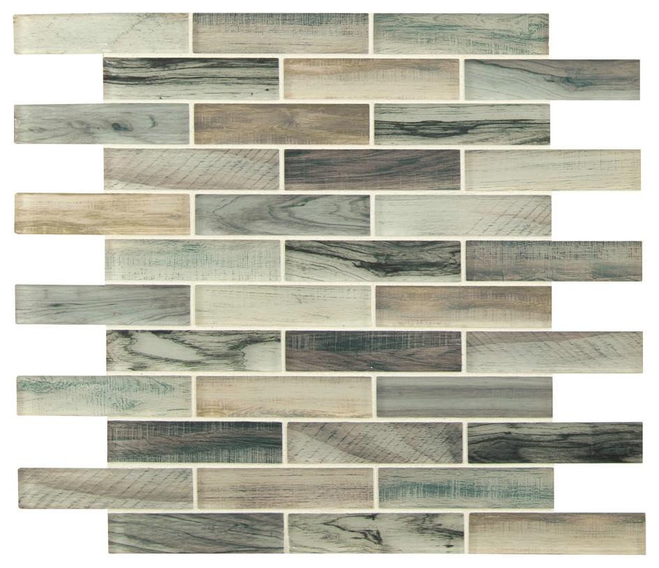 Lazio Brick Glass Mosaic - Farmhouse - Mosaic Tile - by Buytilesandmore ...