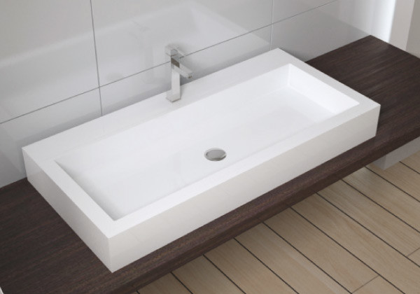 Badeloft Stone Resin Countertop Sink, Extra Large - Modern - Bathroom ...