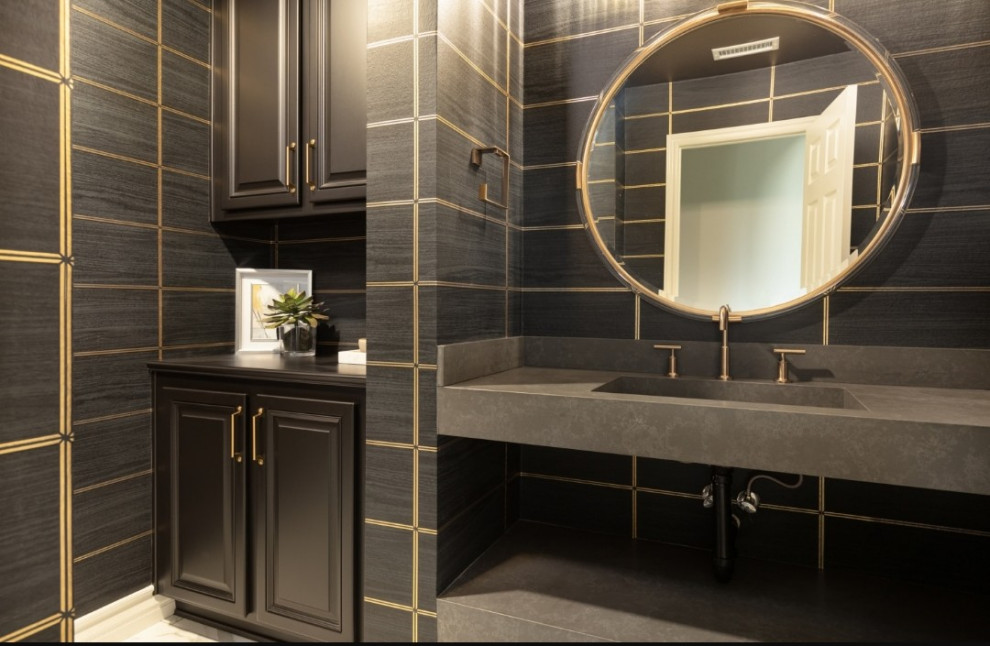 Our Work - Powder Room - DC Metro - by Arte Decor by Isheal | Houzz