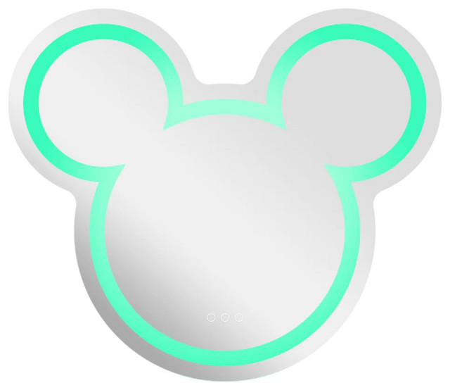Mickey Mouse LED Wall Mirror - Modern - Makeup Mirrors - by Impressions ...