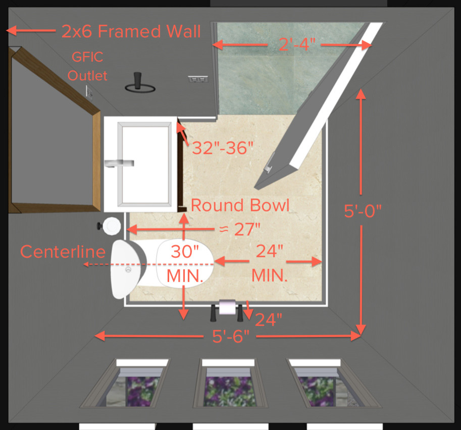 Smallest Powder Room Dimensions Powder Room Floor Plans