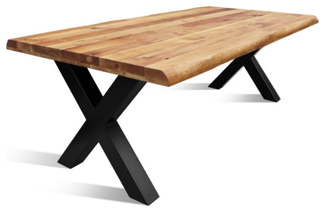 NATURELLE-X60 Solid Wood Dining Table - Transitional - Dining Tables ...