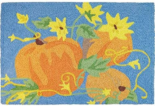 JellyBean Accent Rug Pumpkins & Sunflowers - Farmhouse - Outdoor Rugs ...