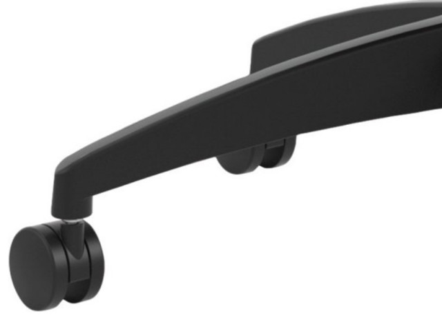 Modern Office Chair, Cushioned Waterfall Seat With Adjustable Armrests ...