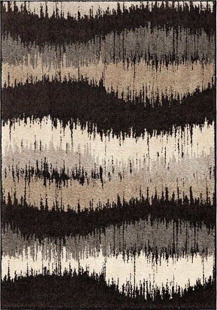 Orian Rugs, Stripes Stripes Brushed Waves, Multi, Area Rug, 5'3"x7'6 ...