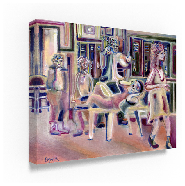 "Hallway" by Josh Byer, Canvas Art, 24"x18" - Contemporary - Prints And ...