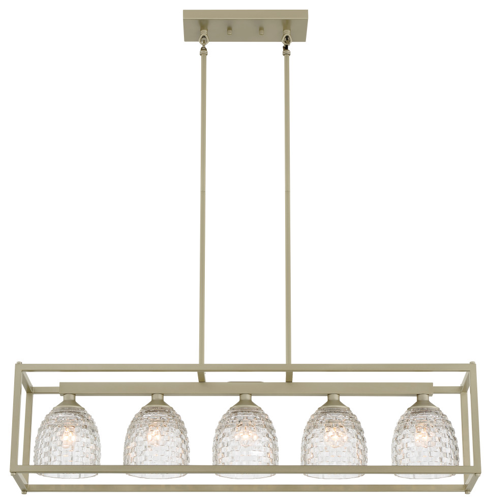 5-Light Kitchen Island Chandelier - Transitional - Kitchen Island ...