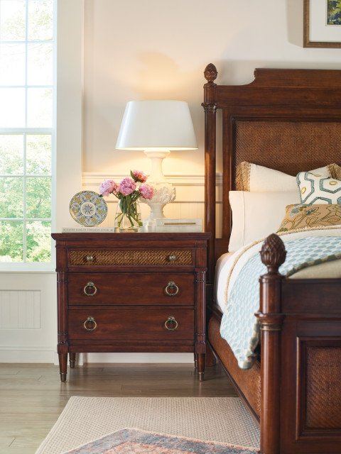 Charleston Three-Drawer Nightstand - Tropical - Nightstands And Bedside ...