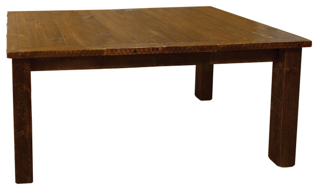 Barnwood Style Timber Peg Family Dining Table, 36" X 72" - Transitional ...