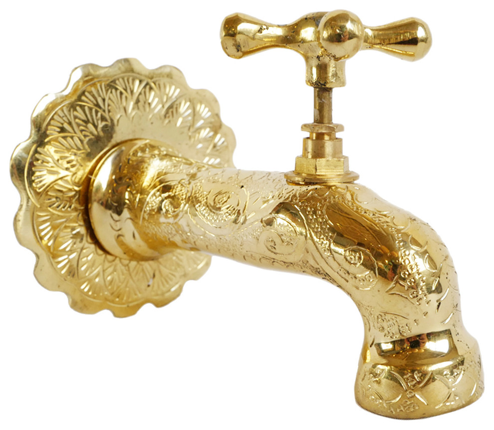 Brass Fountain Spigot - Traditional - Outdoor Fountains And Ponds - by ...