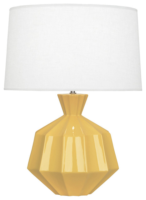 Robert Abbey Orion - 27" One Light Table Lamp, Oyster Linen Shade ...