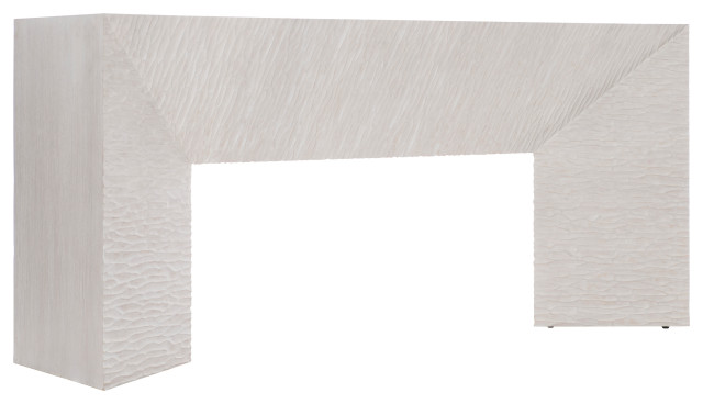 Bernhardt Solaria Console Table With 2 Wooden Pedestal Bases, 70"W x 19 ...