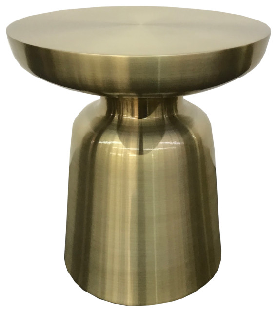 Modrest Peter Glam Gold End Table - Transitional - Side Tables And End ...