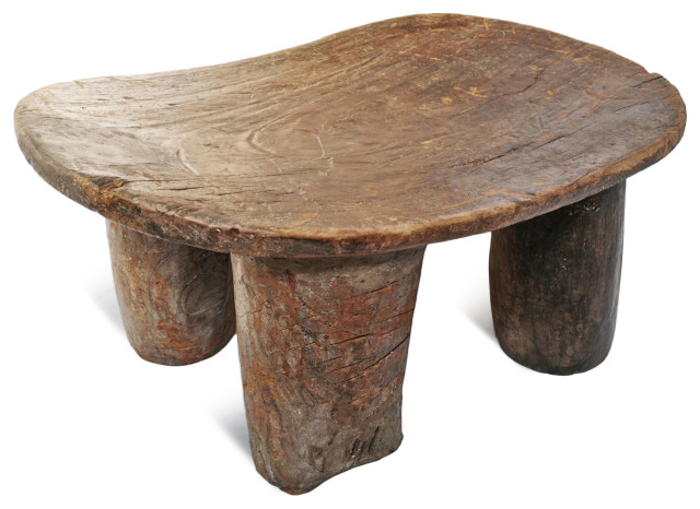 Consigned Senufo Wood Stool - Rustic - Accent And Garden Stools - by ...