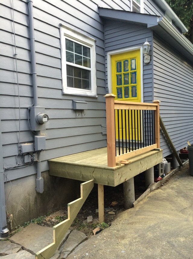 Is the deck inconsistent with the house?