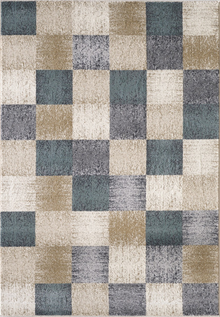 Avalon Checkered Area Rug, 9' X 12' - Contemporary - Area Rugs - by KAS ...