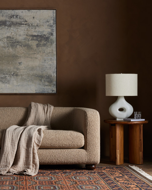 Gidget Sofa, 84", Sheepskin Camel - Traditional - Sofas - by Four Hands | Houzz