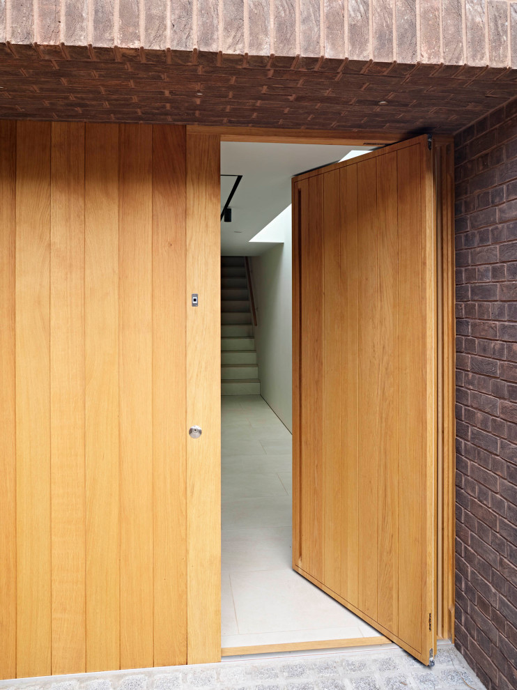 European oak pivot front door, as seen on Grand Designs - Contemporary ...