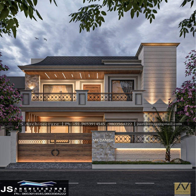 Neo Classical House - Indian - Exterior - Other - by JS__Architecture ...