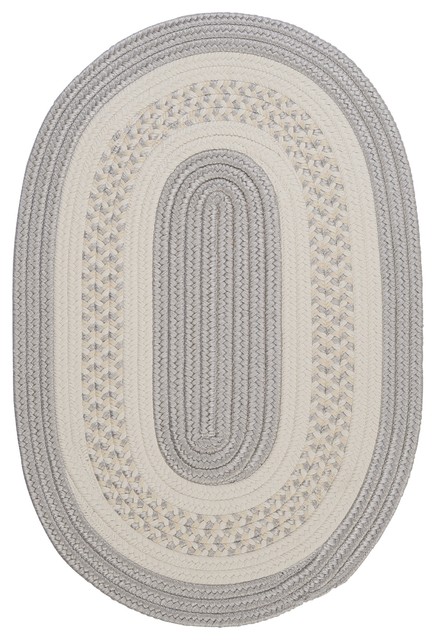 Colonial Mills Crescent Nt31 Silver Area Rugs, 6x6 Round - Contemporary ...