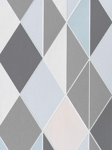 Dwinding Diamonds Wallpaper, Sample - Contemporary - Wallpaper - by ...