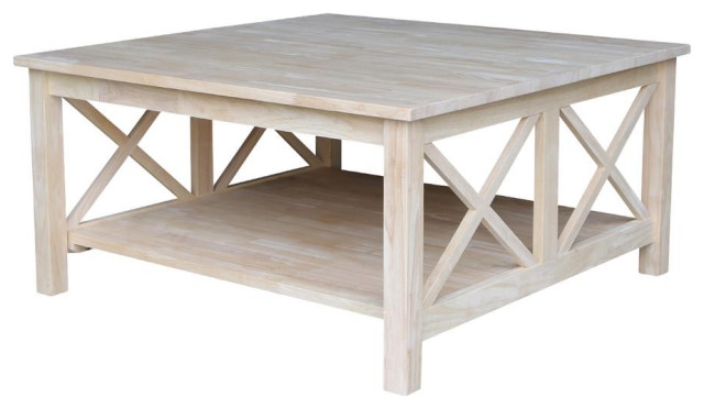 Hampton Square Coffee Table - Transitional - Coffee Tables - by Bison Commerce | Houzz